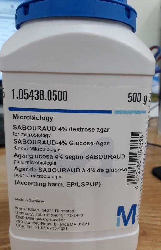 Môi trường SABOURAUD 4% dextrose agar for microbiology – 1054380500 ...